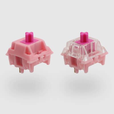 Gazzew Boba Pink Switches | KeyCrox UK Keyboard Store